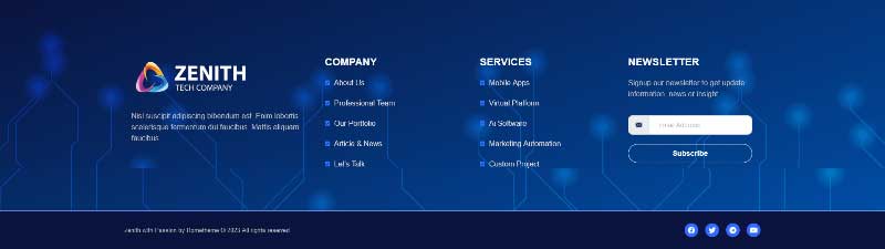 Zenith - Technology & IT Company Elementor Template Kit by Rometheme